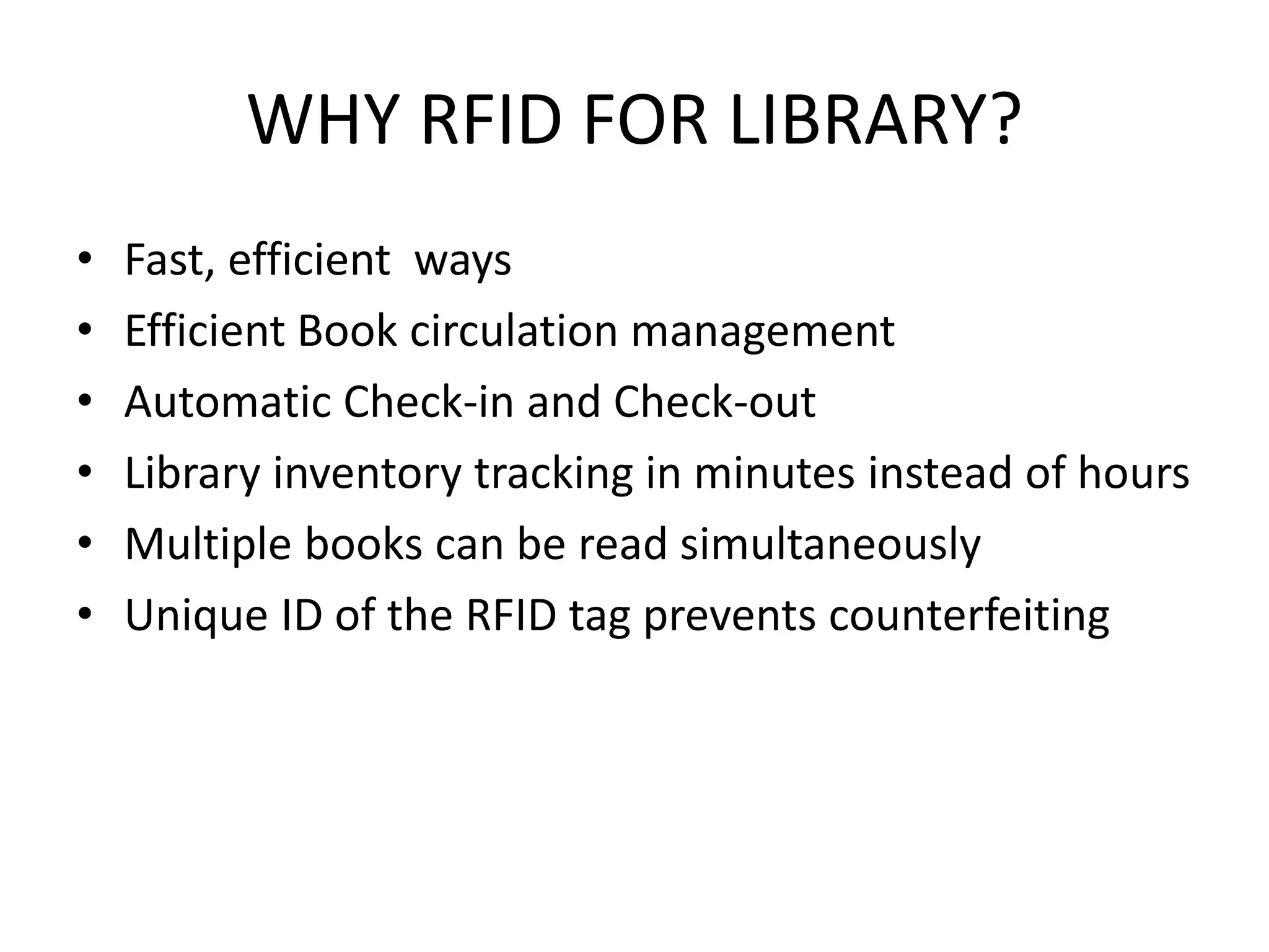 RFID Based Library Management System | PPTX
