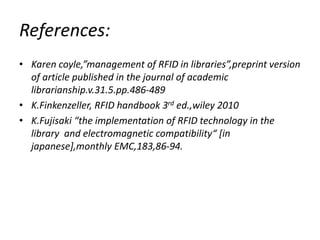 RFID Based Library Management System | PPTX