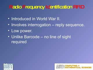 RFID and Autoidentification | PPT