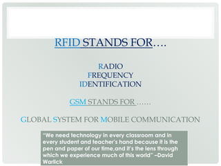 Rfid and gsm based cas | PPTX