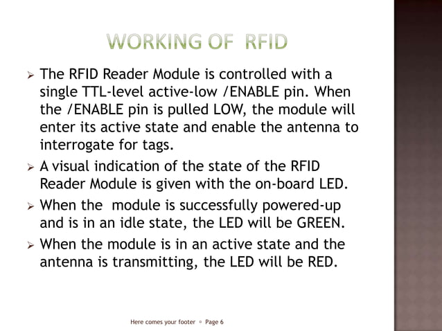 RFID and IR Based Attendance System | PPTX | Technology & Computing