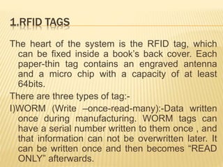 RFID AND LIBRARIES | PPTX