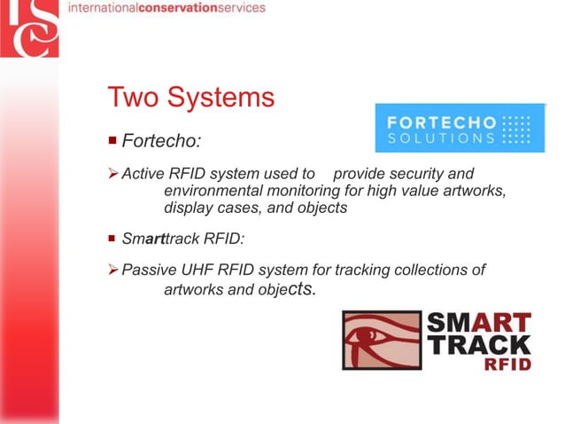 RFID Technology for the Cultural Sector | PPT