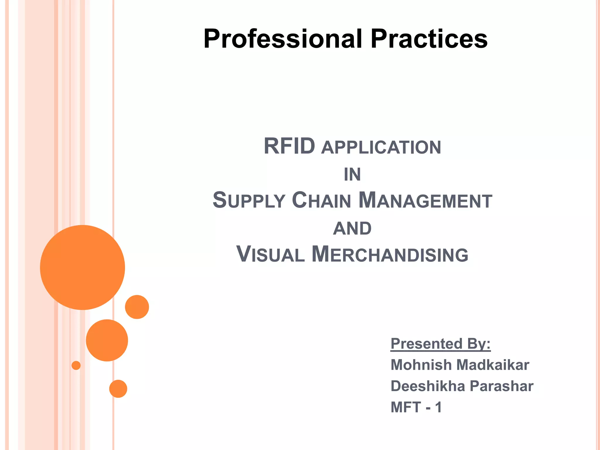 RFID application in scm and vm | PPT