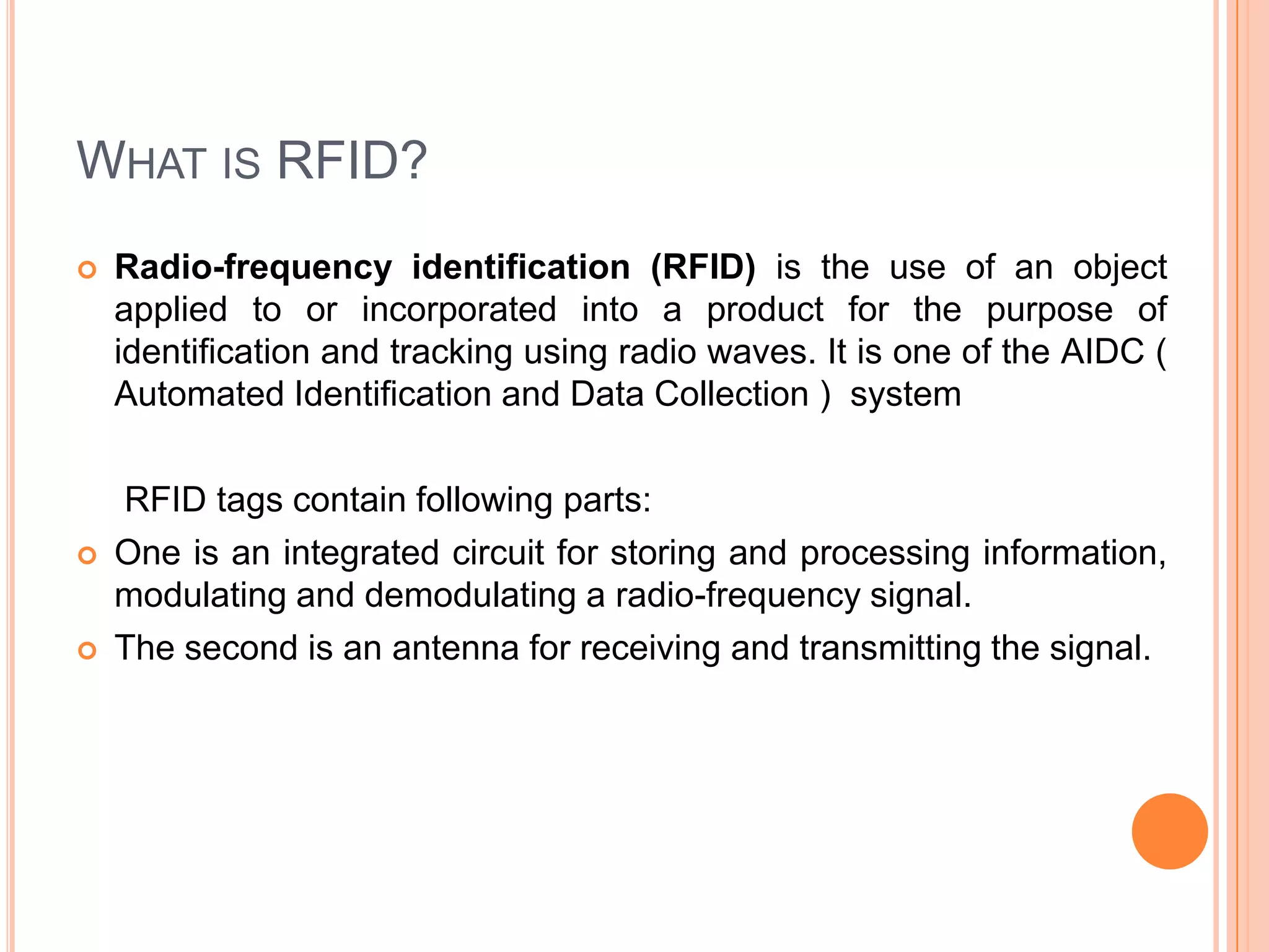 RFID application in scm and vm | PPT