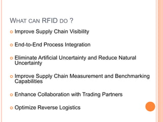 RFID application in scm and vm | PPT