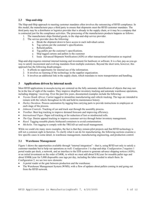 Rfid applications in manufacturing | PDF