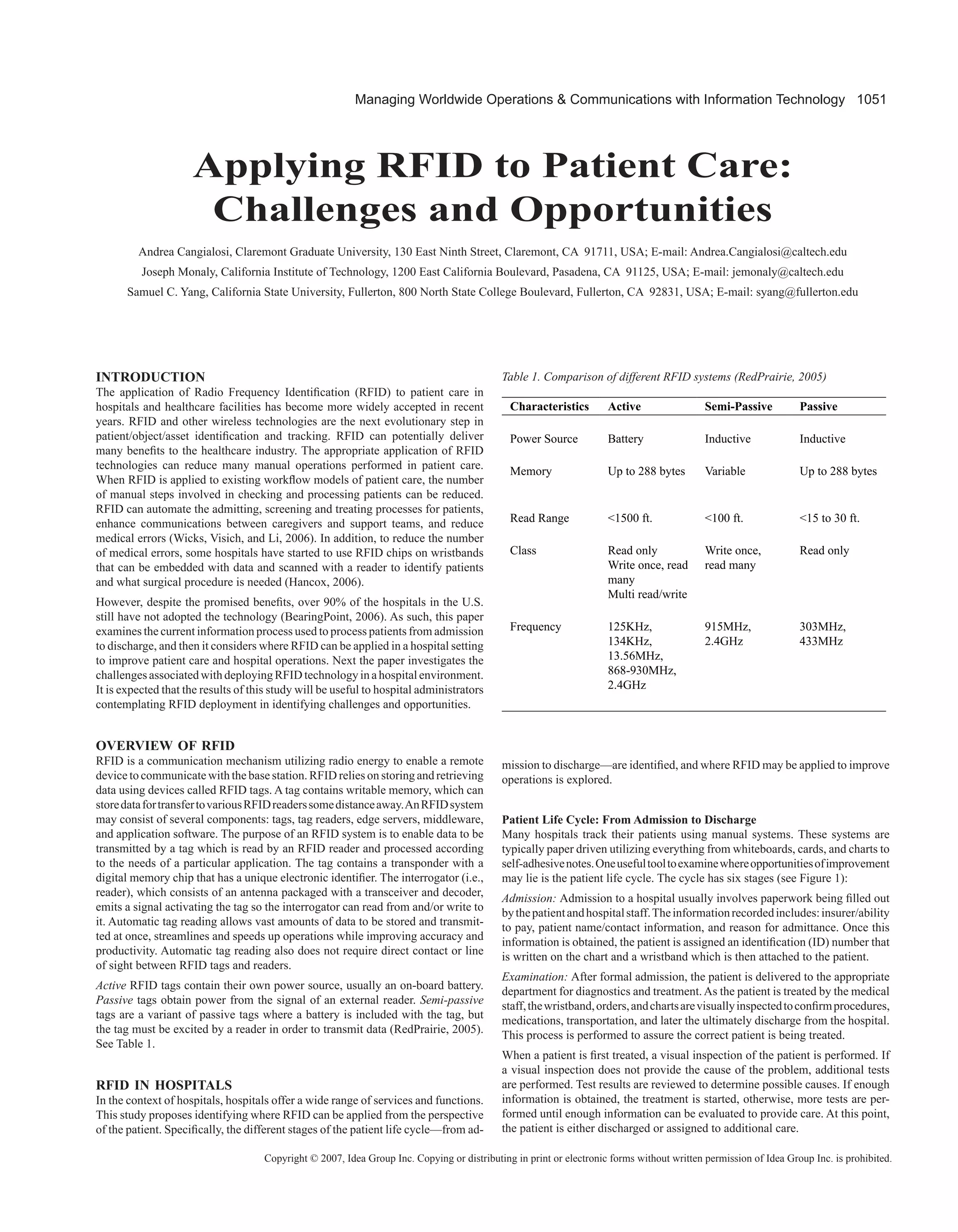 Rfid article3 patient care | PDF