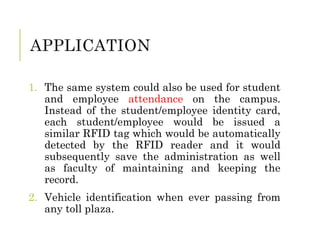 RFID Based Access Control And Proximity Security System. | PPT