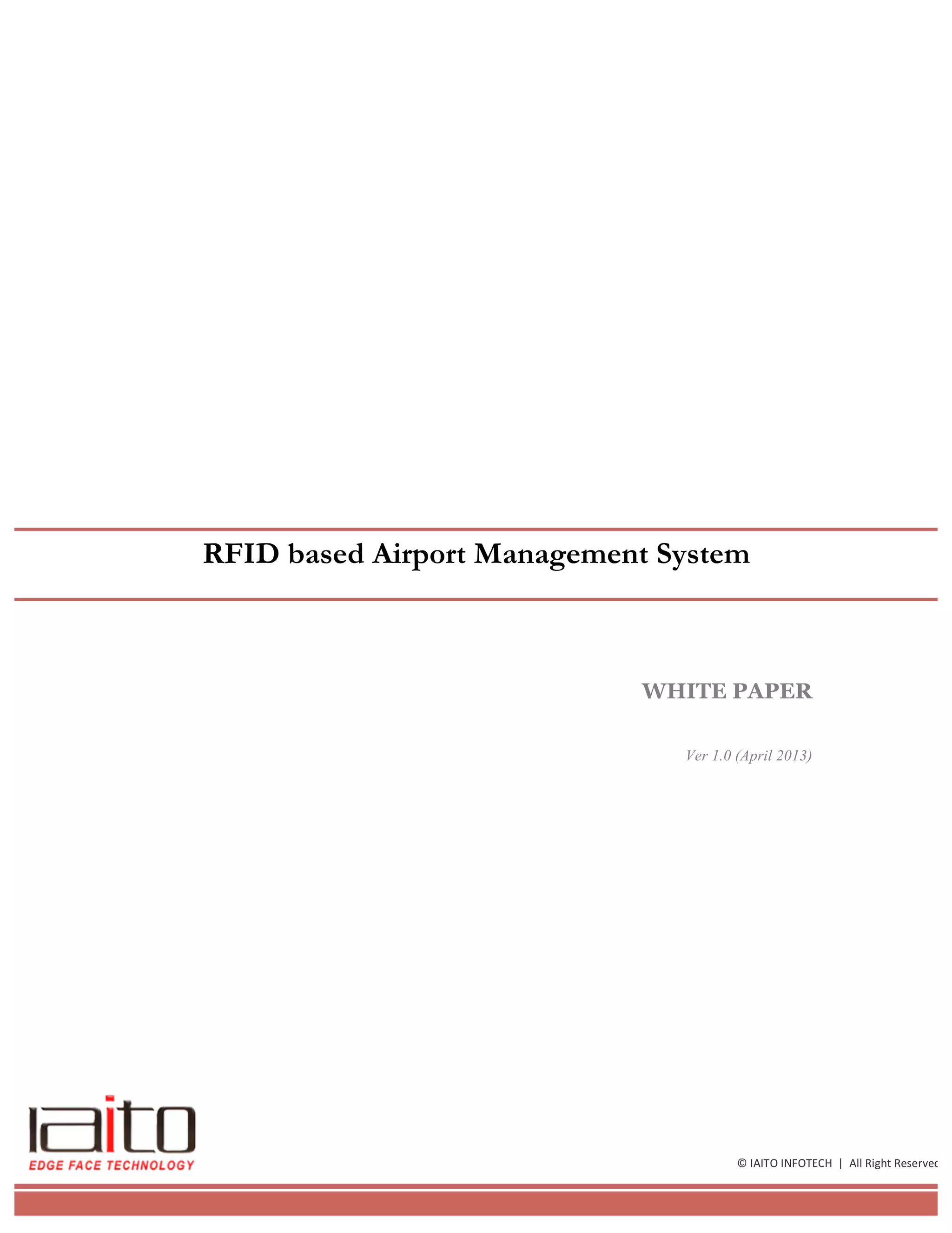 RFID based Airport Management | PDF