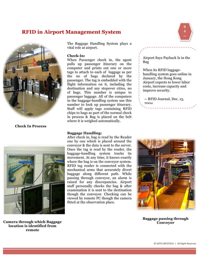 RFID based Airport Management | PDF