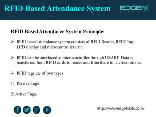 RFID based Attendance System | PPTX