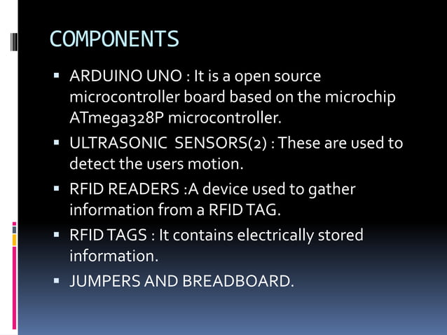 Rfid based attendance system | PPTX | Technology & Computing