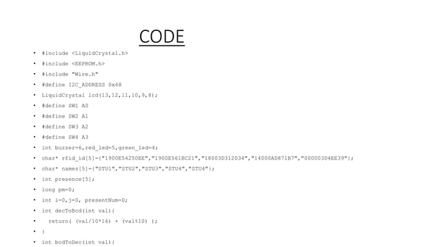 Rfid based attendance system using arduino (1) | PDF | Computer ...