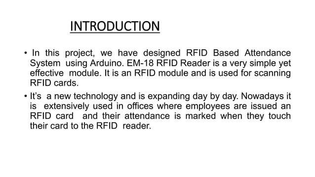 Rfid based attendance system using arduino (1) | PDF | Computer ...