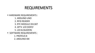 Rfid based attendance system using arduino (1) | PDF