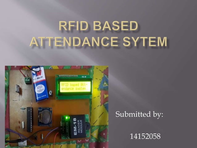 Rfid based attendance sytem | PPTX