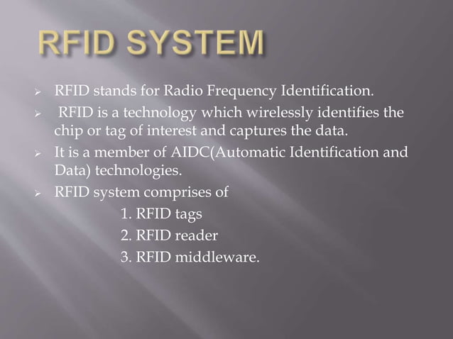 Rfid based attendance sytem | PPTX
