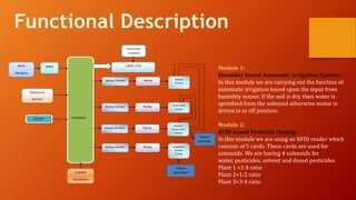 RFID based Automatic Pesticide Dosing & Irrigation | PPT | Free Download