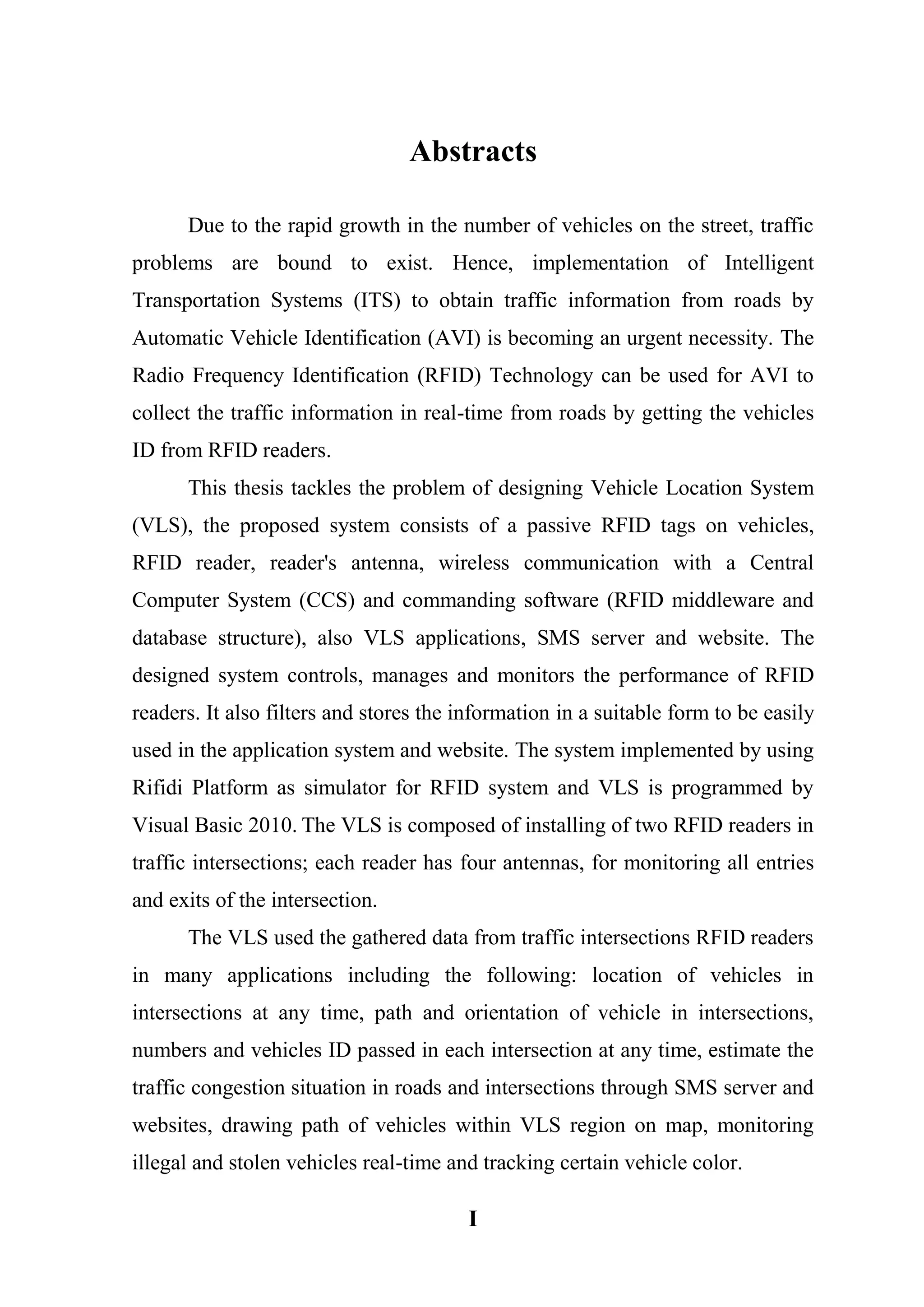 RFID based design for vehicle location system | PDF