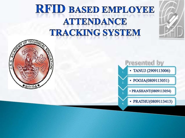 RFID Based Employee Attendance Tracking System | PPTX | Databases ...