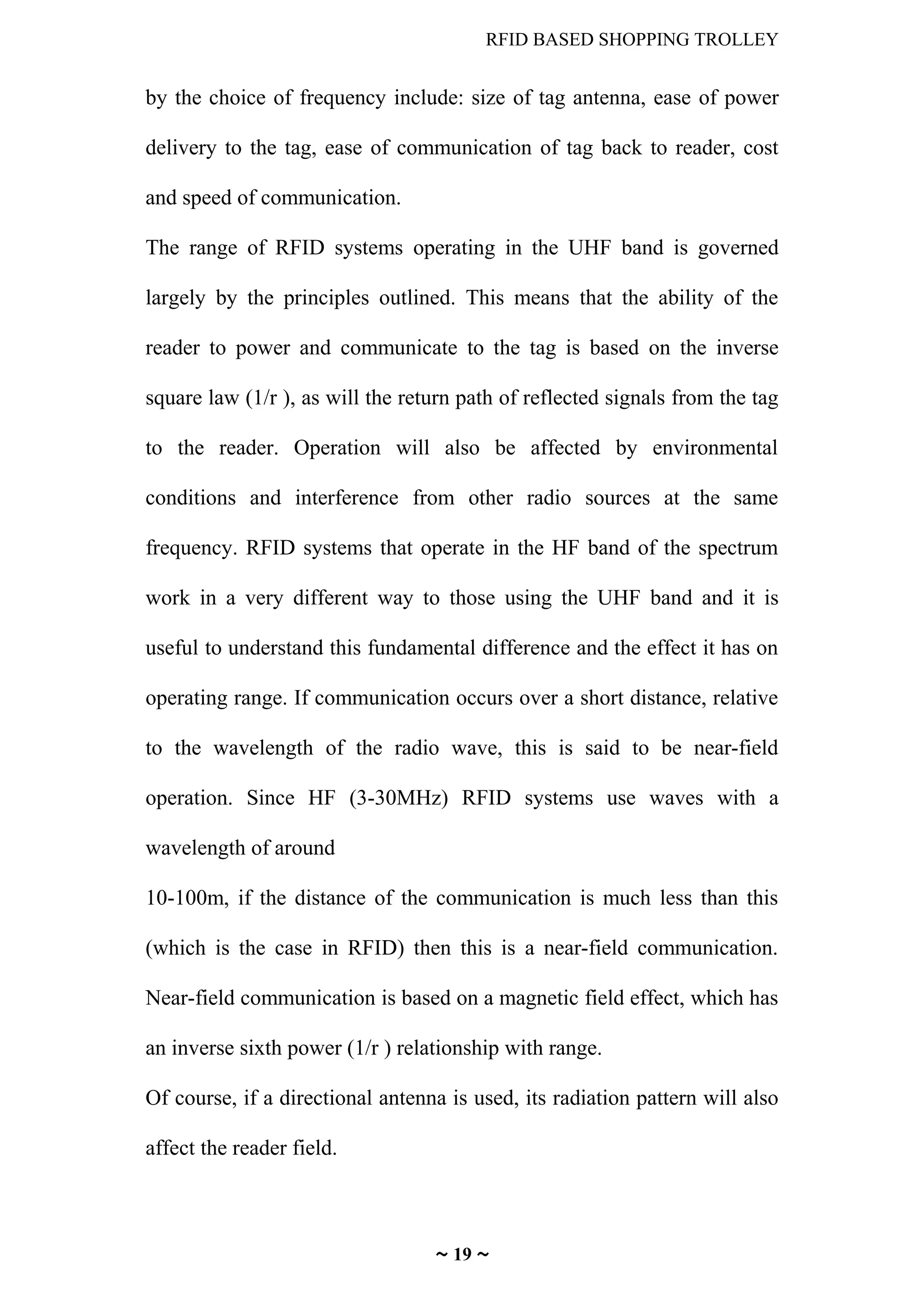 Rfid based shopping trolley project report | DOC