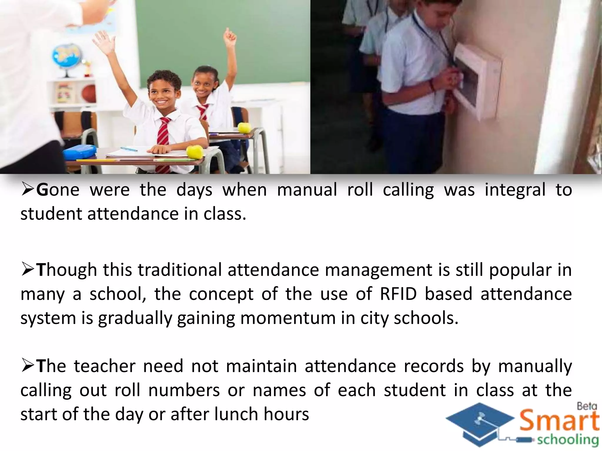 RFID Based Student Attendance Management System in India | PPT