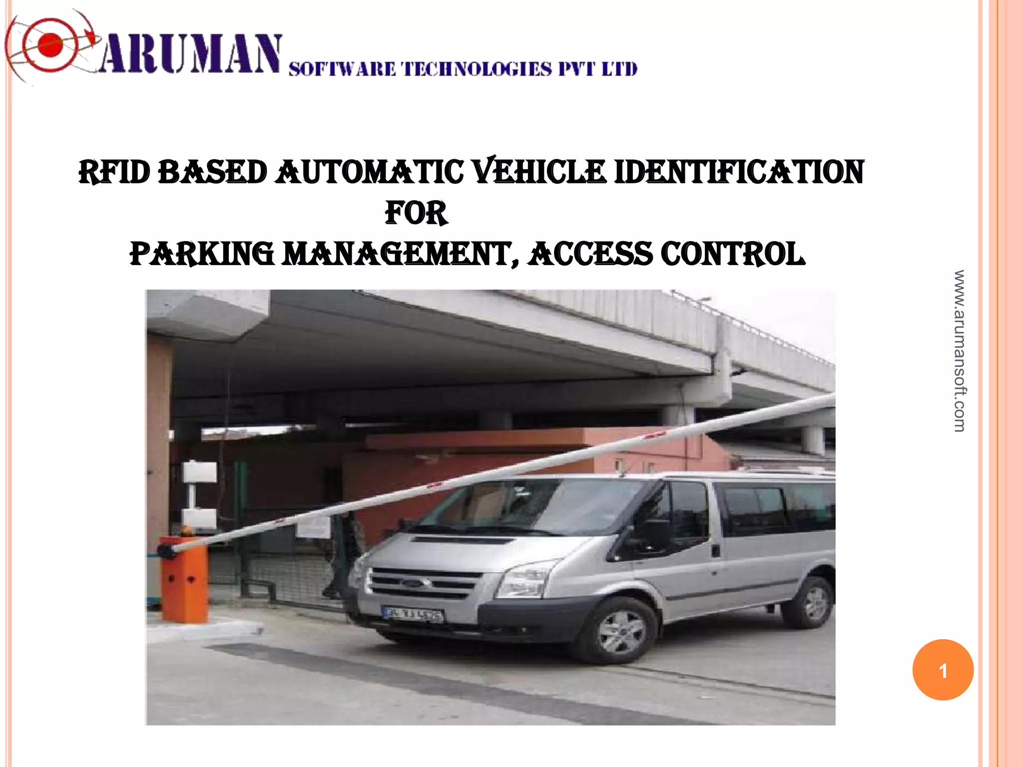Rfid based vechile parking management system | PPTX
