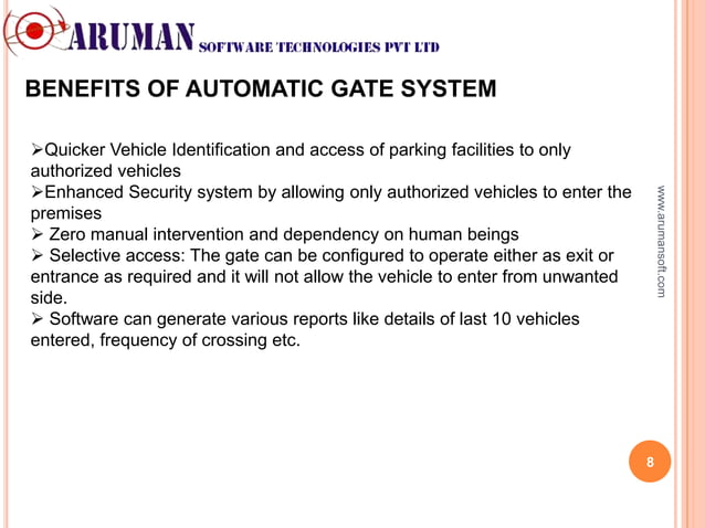 Rfid based vechile parking management system | PPTX
