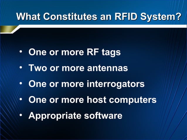 Rfid Basics Qed | PPT
