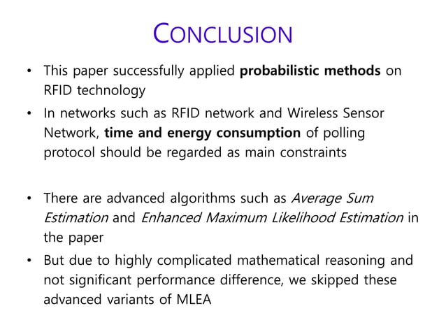 Rfid Estimation Problem In Rfid Systemppt