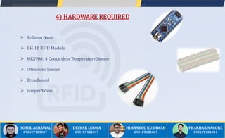 RFID based contactless body temperature screening during COVID-19 | PPT