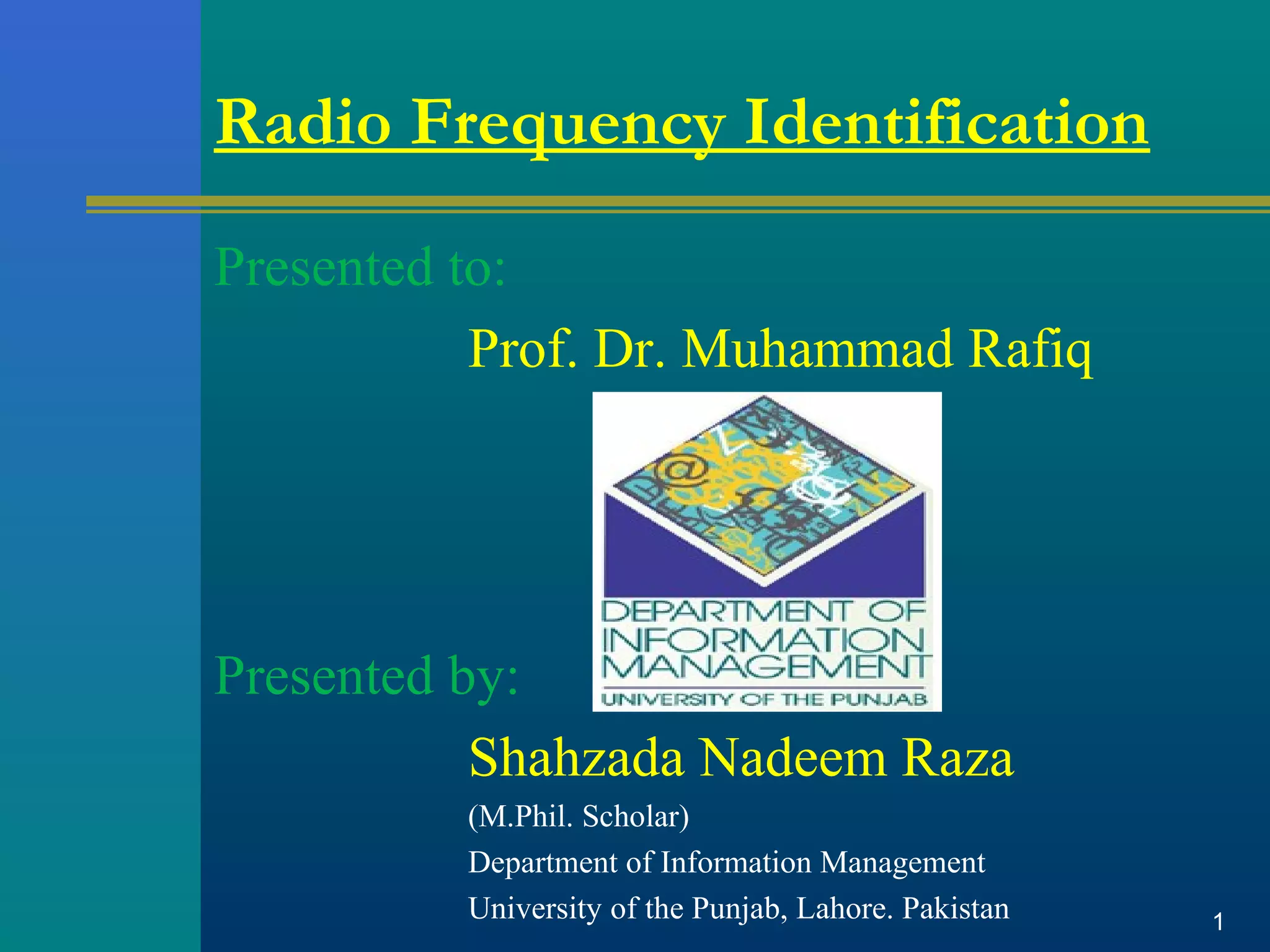 Radio Frequency Identification | PPT