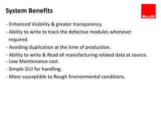 Rfid solution for solar panels | PPTX