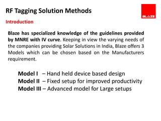 Rfid solution for solar panels | PPTX