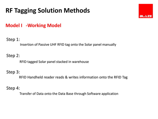 Rfid solution for solar panels | PPTX