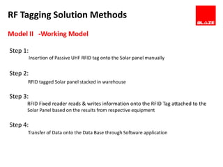 Rfid solution for solar panels | PPTX