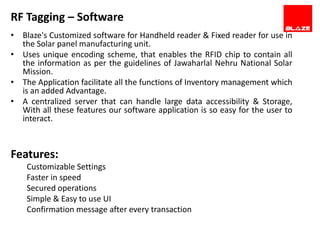 Rfid solution for solar panels | PPTX