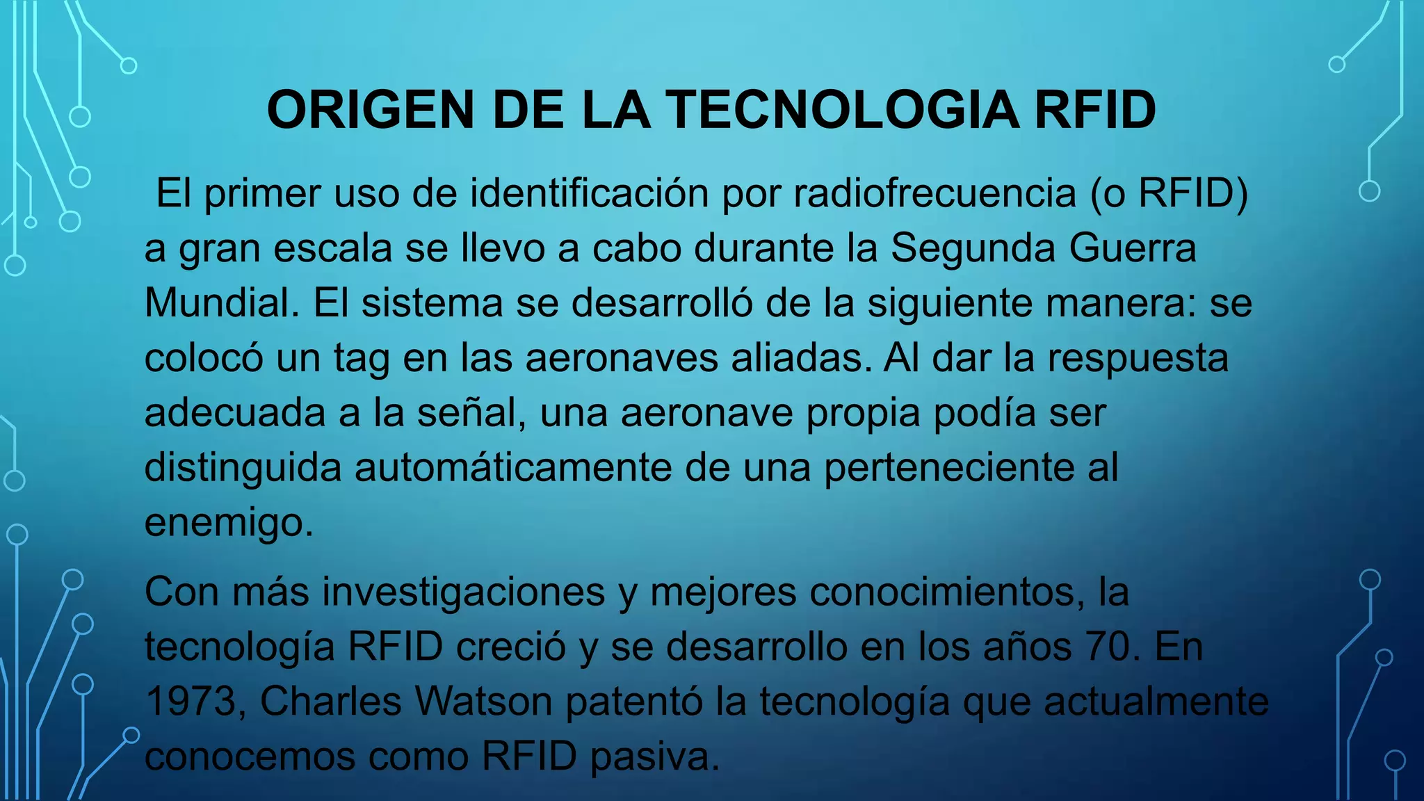 Rfid (identificacion por radiofrecuencia | PPT