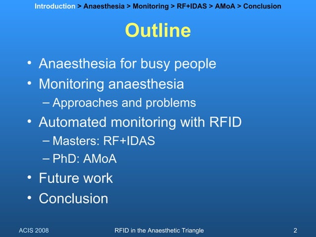 Rfid In Anaesthetic Triangle | PPT