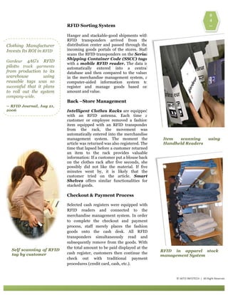 RFID in Apparel Industry | PDF