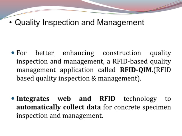 Rfid in construction | PPT