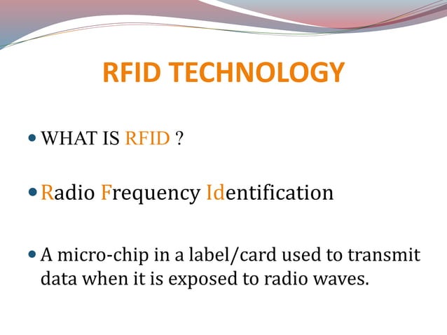 Rfid in construction | PPTX