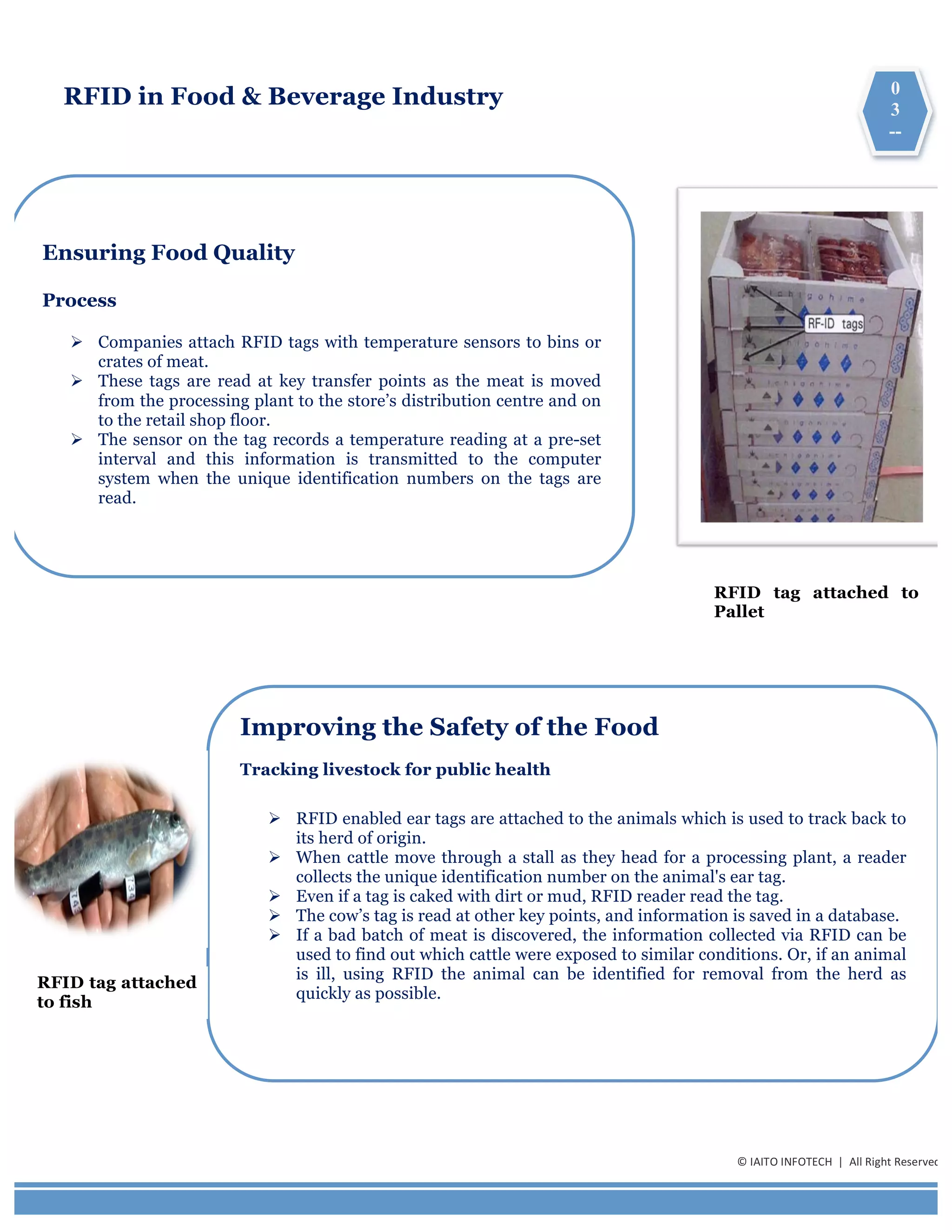 RFID in Food & Beverage Industry | PDF