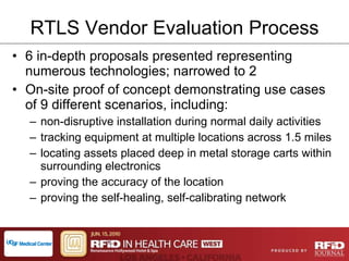 RTLS Asset Management at UCSF Medical Center | PPT