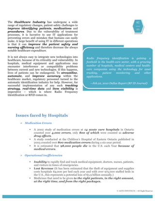 RFID in Health Care | PDF