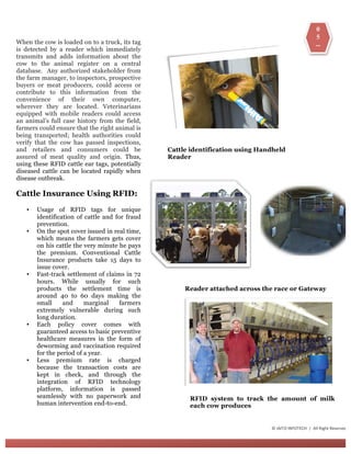 RFID in Live Stock Cattle Management | PDF
