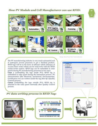 RFID in PV Solar Manufacturing Industry | PDF