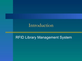 Rfid library Management | PPT
