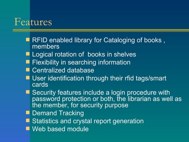 Rfid library Management | PPT